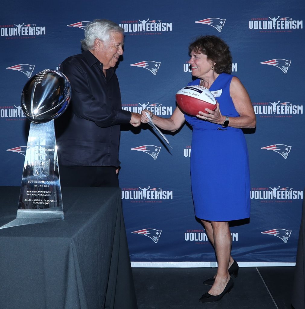 Cyndi Jones Receives MVP Award From Robert Kraft - Wildflower